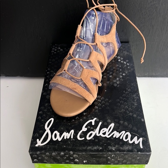 Sam Edelman | Shoes | Sam Edelman Tan Laceup Gladiator Sandals | Poshmark